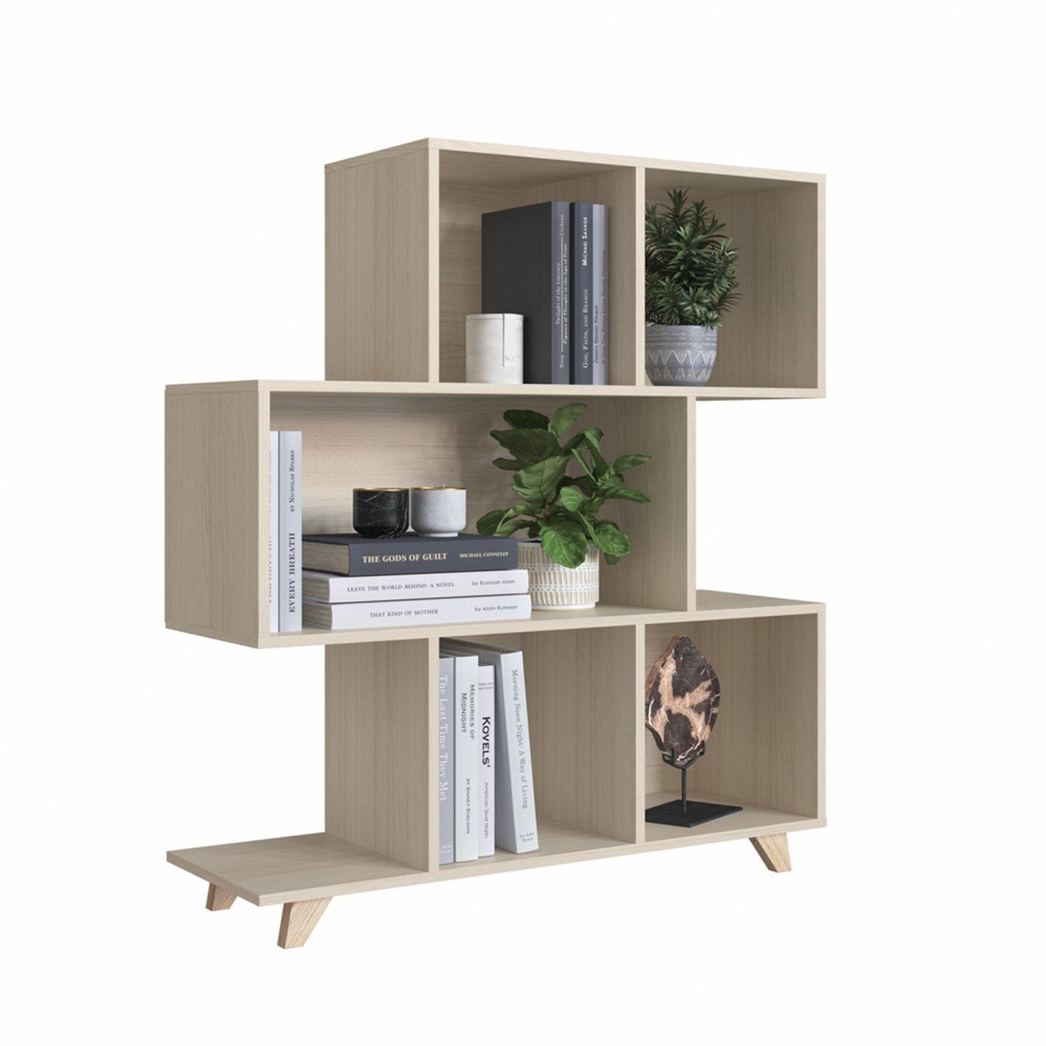 Estante 2 Portas 3 Nichos Be Mobiliário | MadeiraMadeira