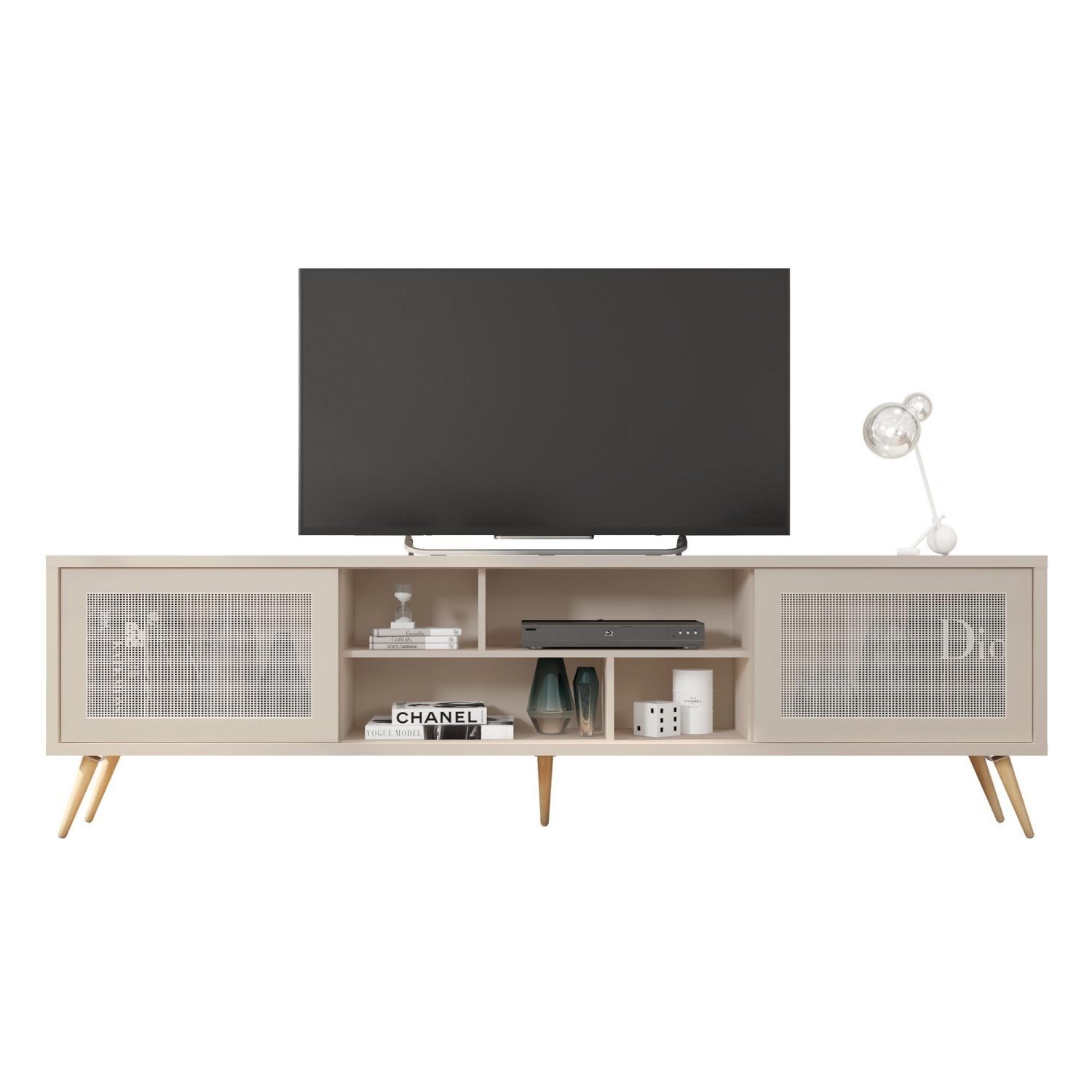 Rack para TV até 75 Polegadas Retrô 220cm em BP Porta Telada Multiverso ...