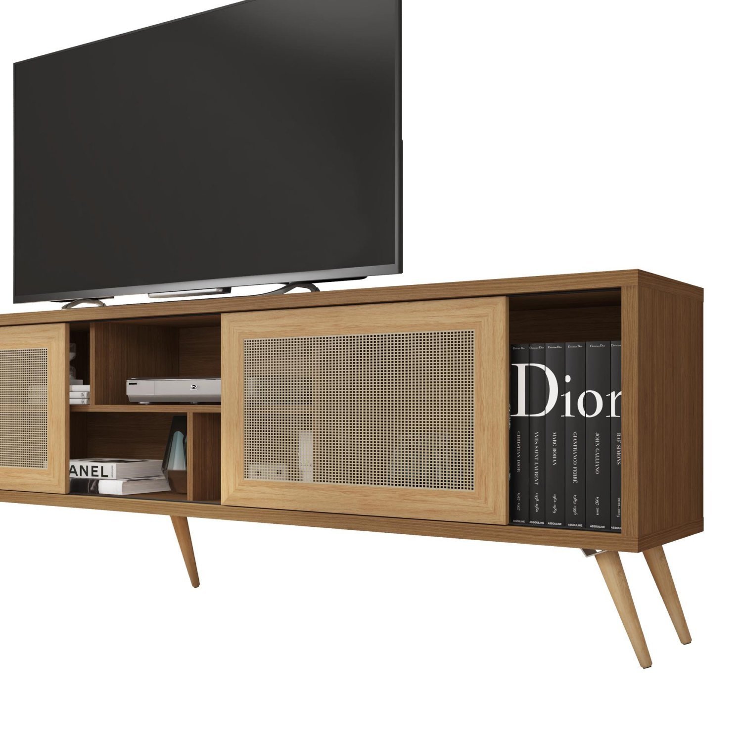 Rack para TV até 75 Polegadas Retrô 220cm em BP Porta Telada Multiverso ...