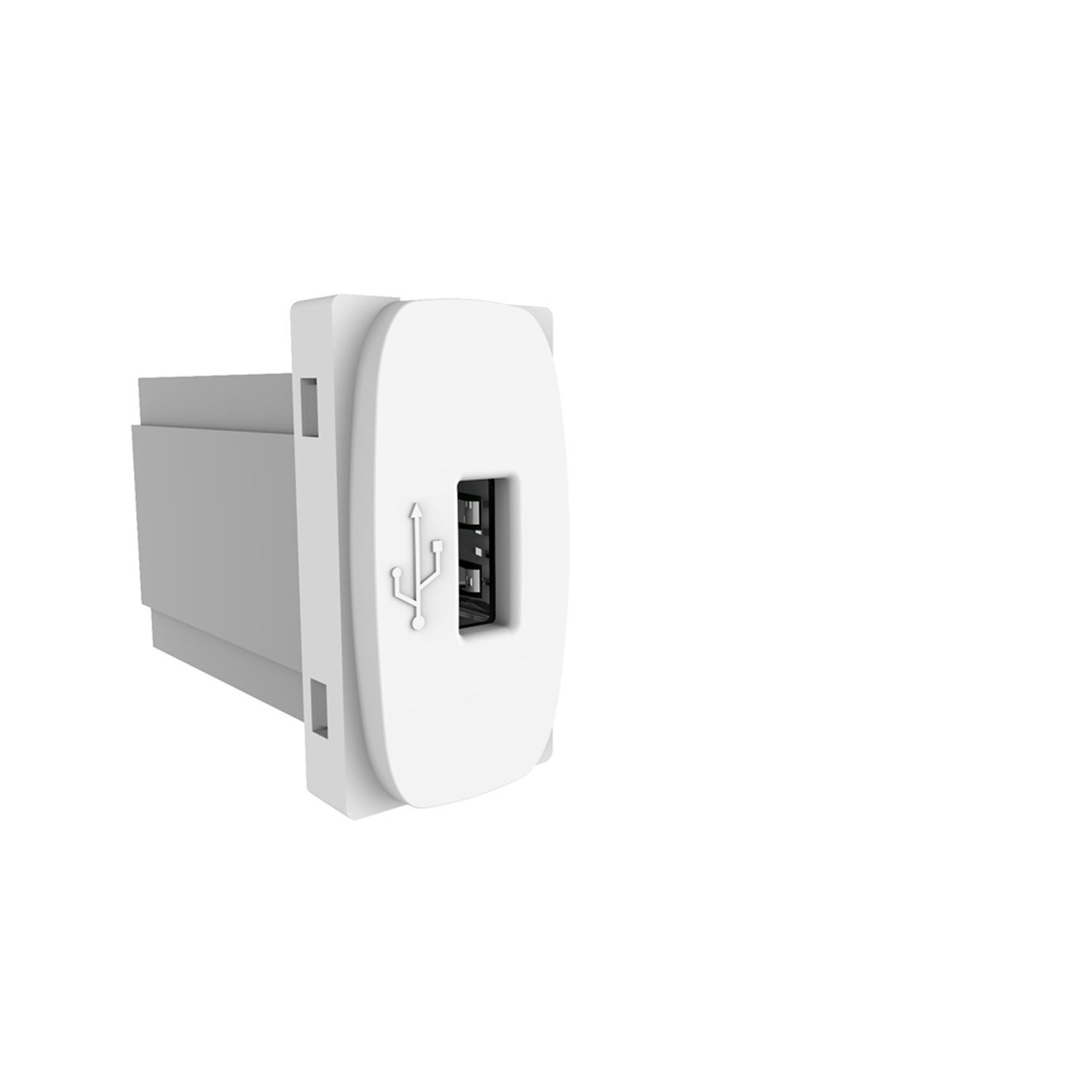 Módulo tomada USB 2A Bivolt 1 Módulo Gracia Alumbra | MadeiraMadeira