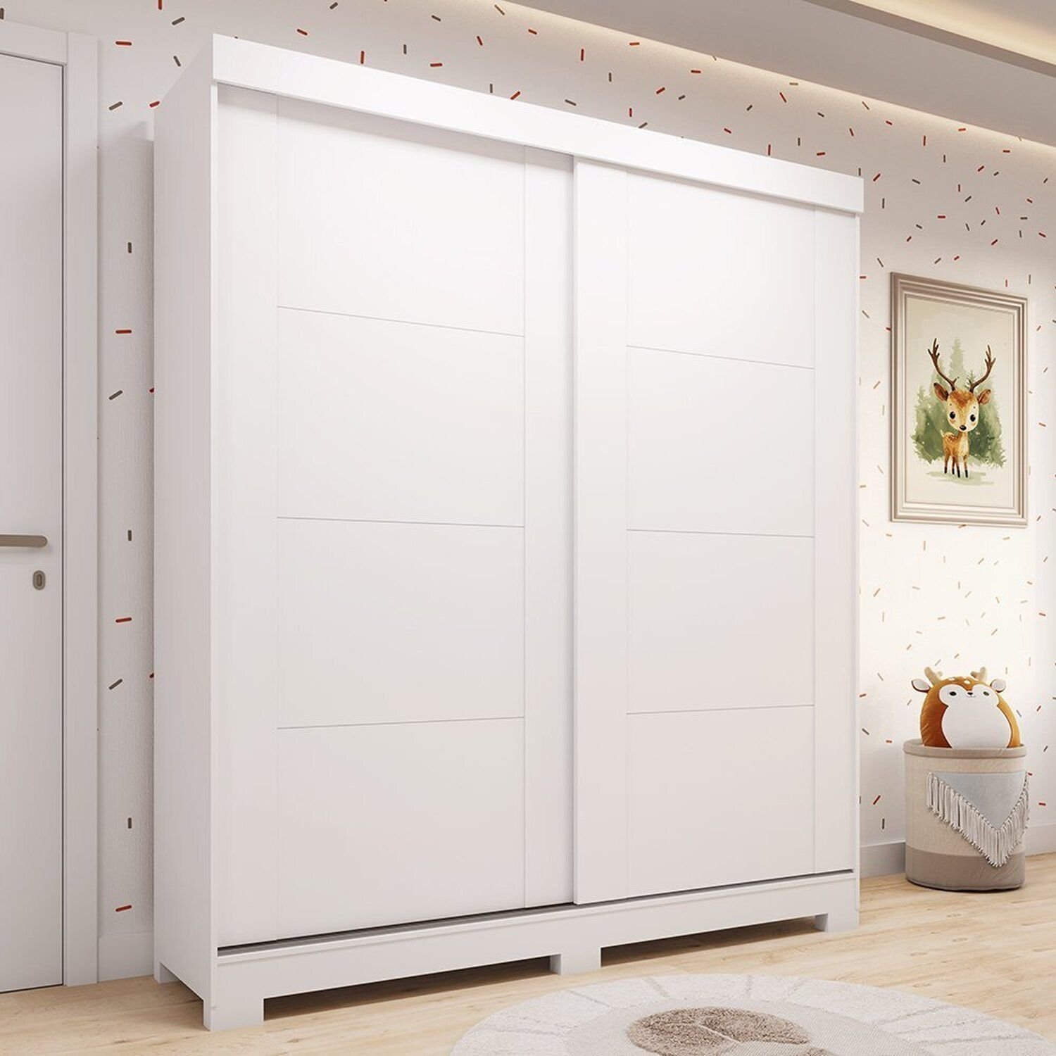 Guarda-roupa Infantil 2 Portas de Correr Flex Color 160cm X 200cm 100% ...