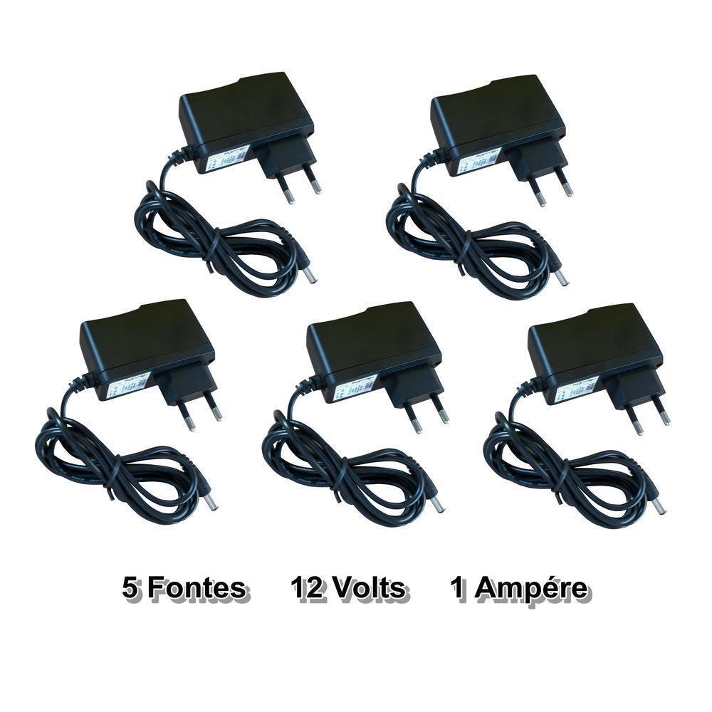 Fonte Eletronica 12v 1a - Kit com 5 Peças | MadeiraMadeira