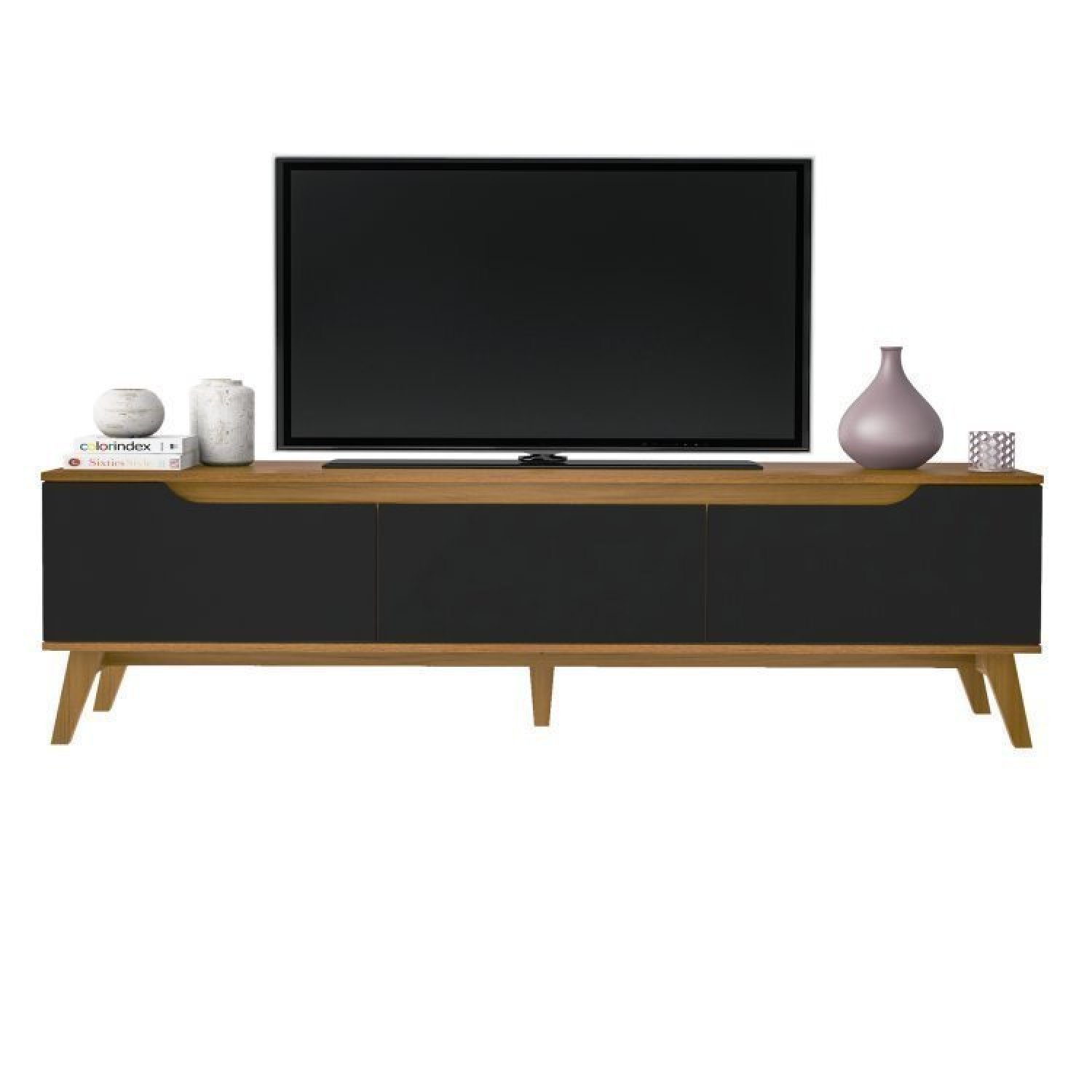 Conjunto Sala de Estar Rack Liverpool com Painel para TV até 60 ...