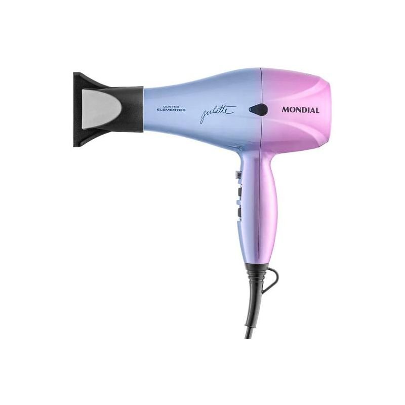 Secador de Cabelo Profissional 2000w Bivolt Azul e Rosa | MadeiraMadeira