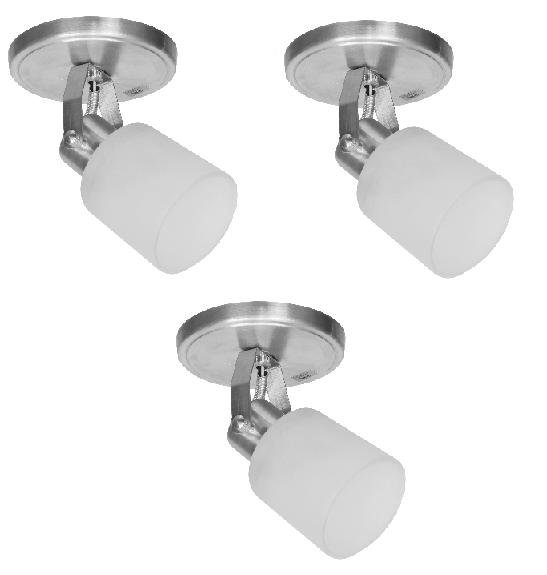 Kit 3x Spot Par20 Bulbo Led 561/1 Hiperlight acetinado | MadeiraMadeira