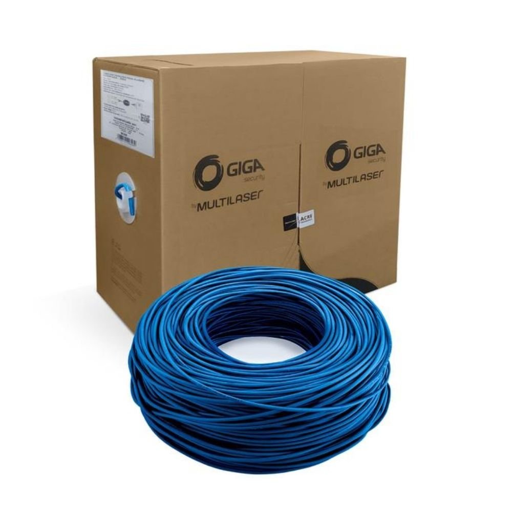 CABO DE REDE AZUL CFTV 24 AWG 300M MULTILASER | MadeiraMadeira