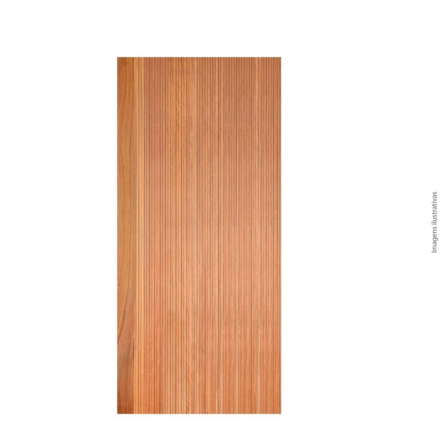 Folha de Porta 210x100cm Tauari Ripada Faroni Mapaf | MadeiraMadeira