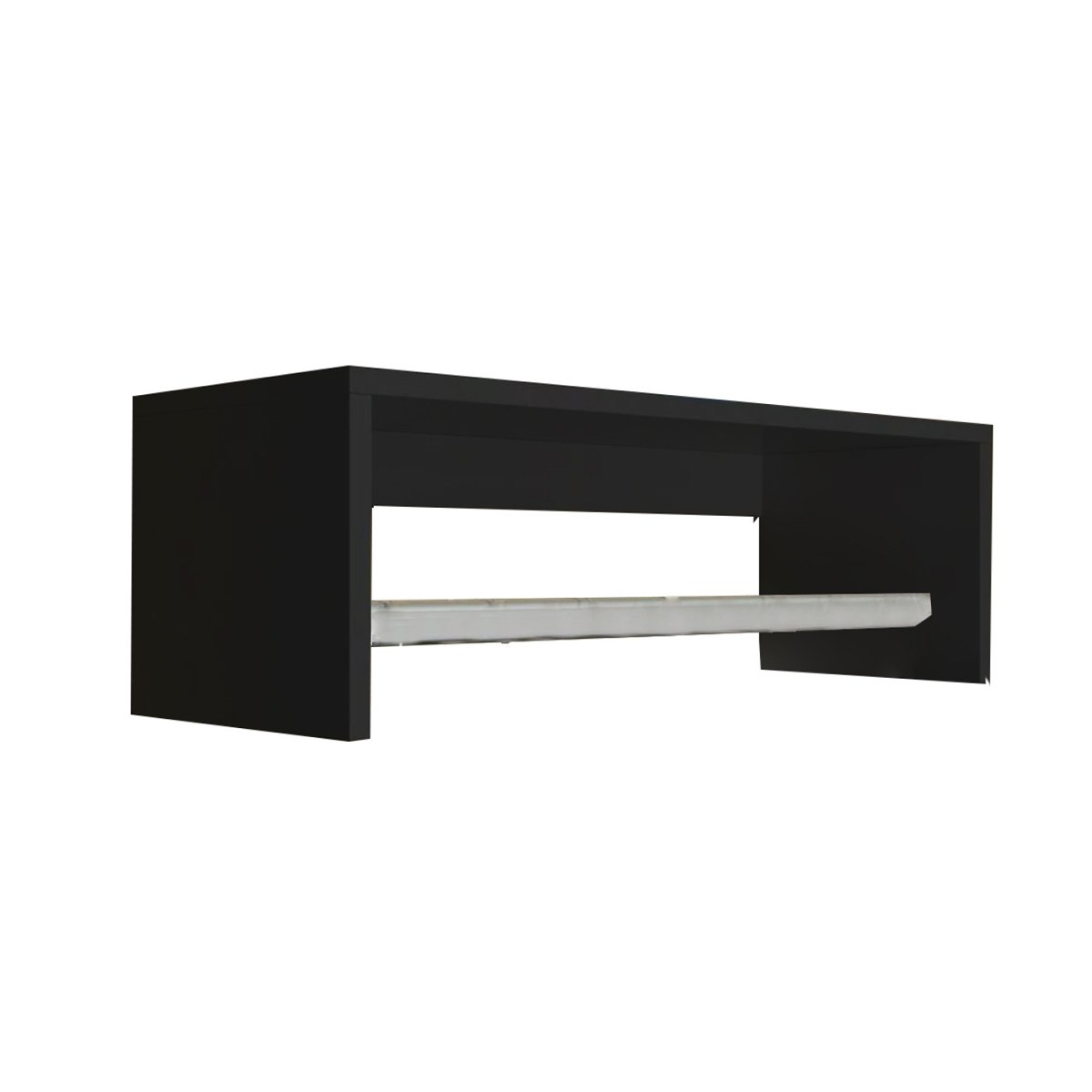 Nicho com Varão 80cm em Mdf:preto | MadeiraMadeira