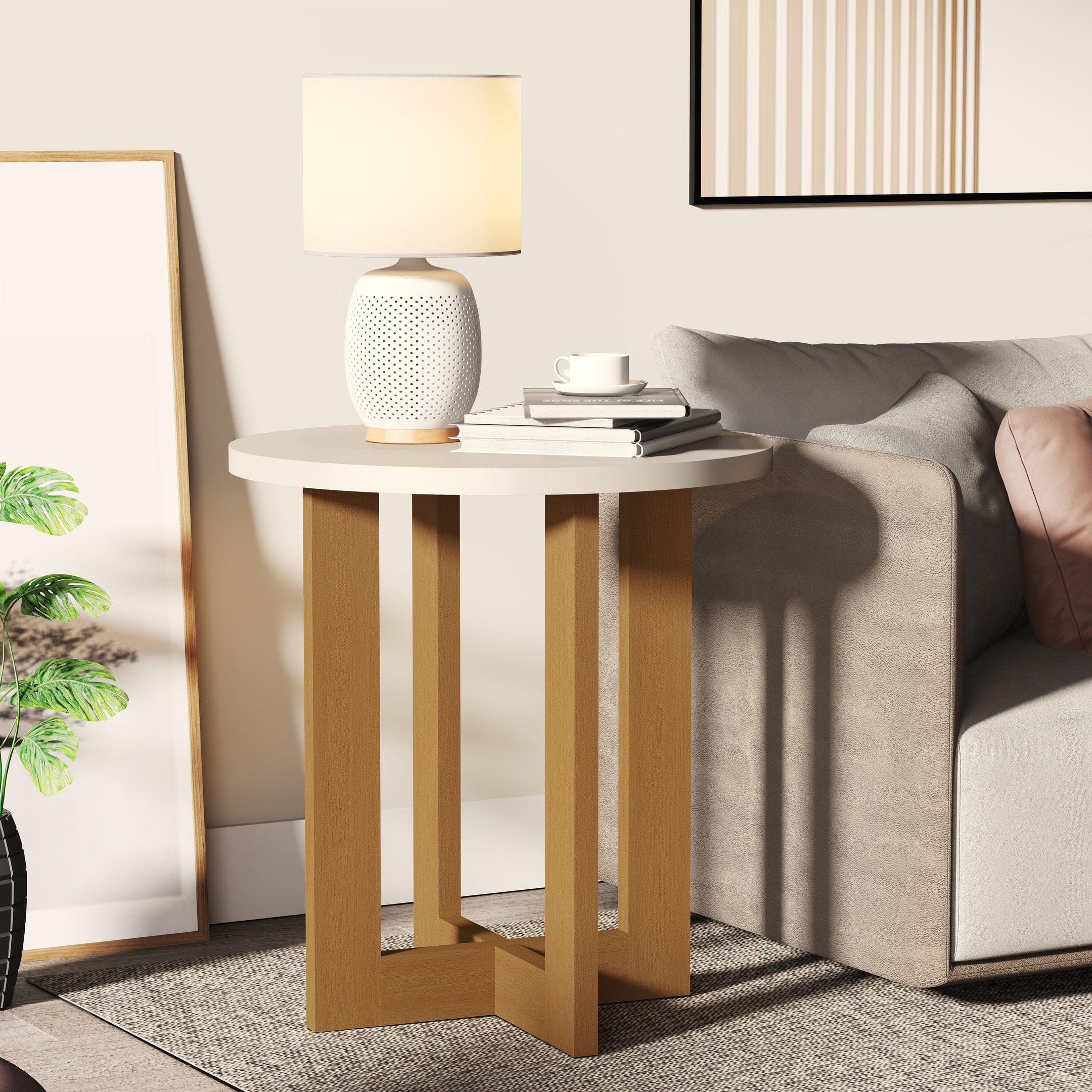 Mesa Lateral Redonda 8002 JB Bechara | MadeiraMadeira