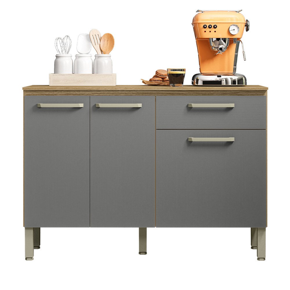 Balcão Versalhes 3 Portas 1 Gaveta Kits Paraná | MadeiraMadeira