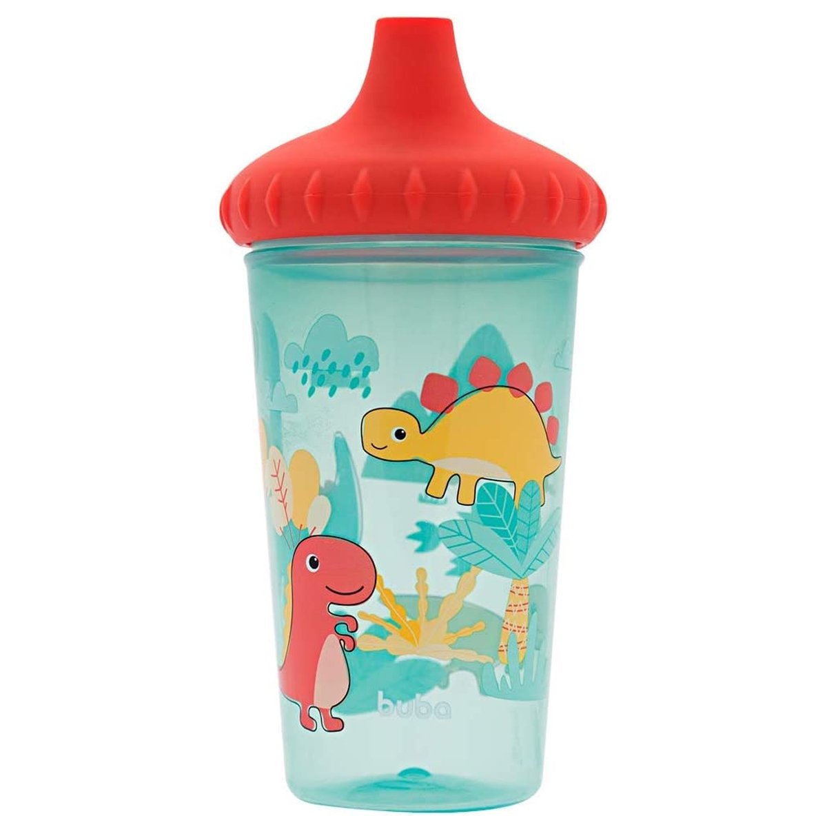 Copo de Treinamento Infantil Bico Anatômico 300ml Para Bebê +12 Meses Buba - Dinossauro ...