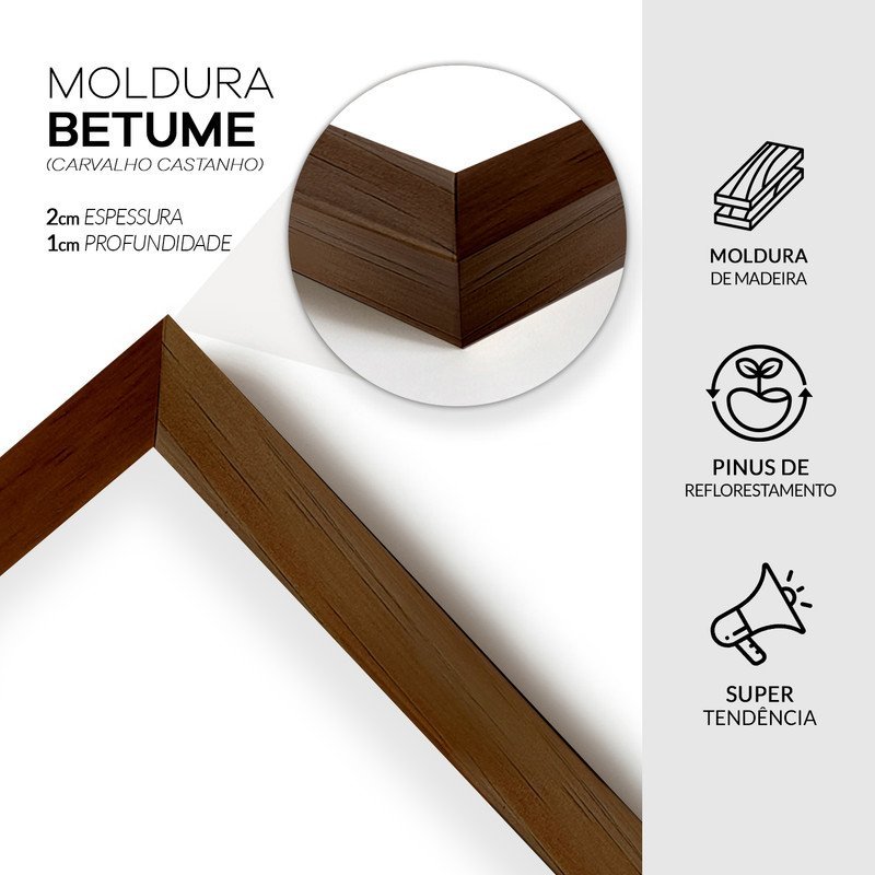 Kit 3 Quadros Decorativos Frases Amor Fé com Moldura | MadeiraMadeira
