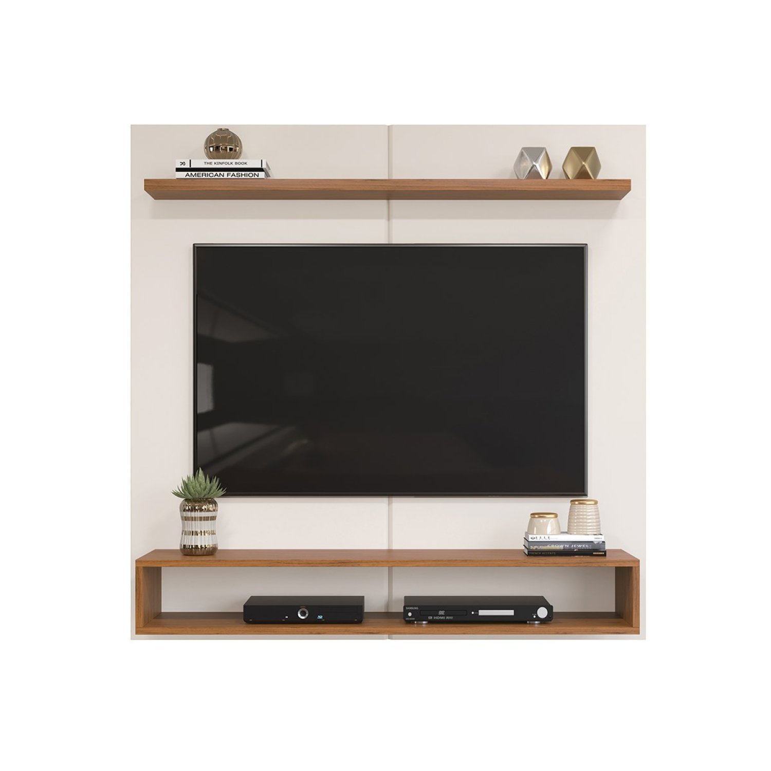 Rack Suspenso para TV até 50 Polegadas 120cm 1 Nicho 1 Prateleira Theo ...