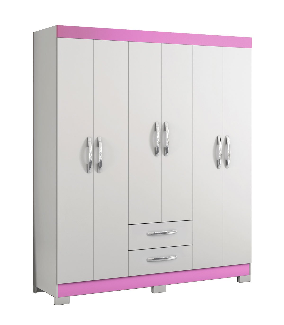 Guarda-Roupa 6 Portas NT 5130 Rosa - Notável | MadeiraMadeira