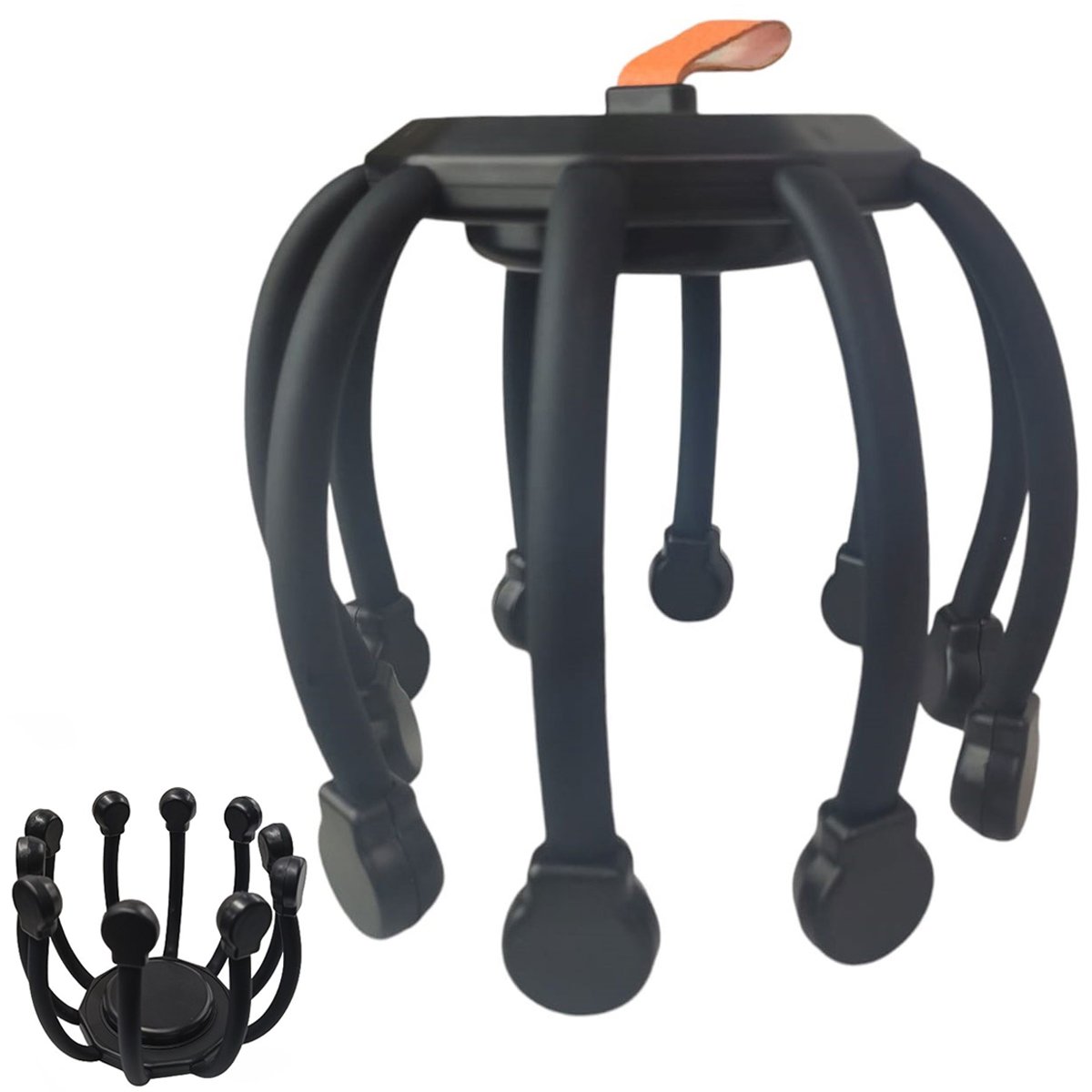 Massageador Eletrico Cabeça Couro Cabeludo Usb Recarregavel 10 Dedos ...