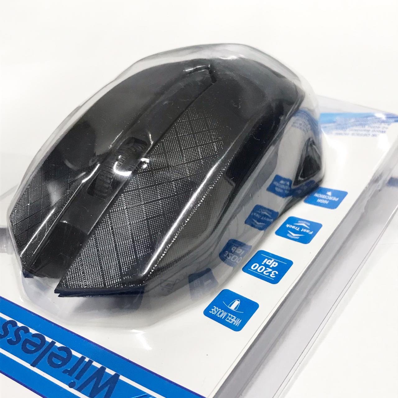 Mouse Wireless Sem Fio Pegada Confortável 2.4ghz Jiexin Alcance 10m ...