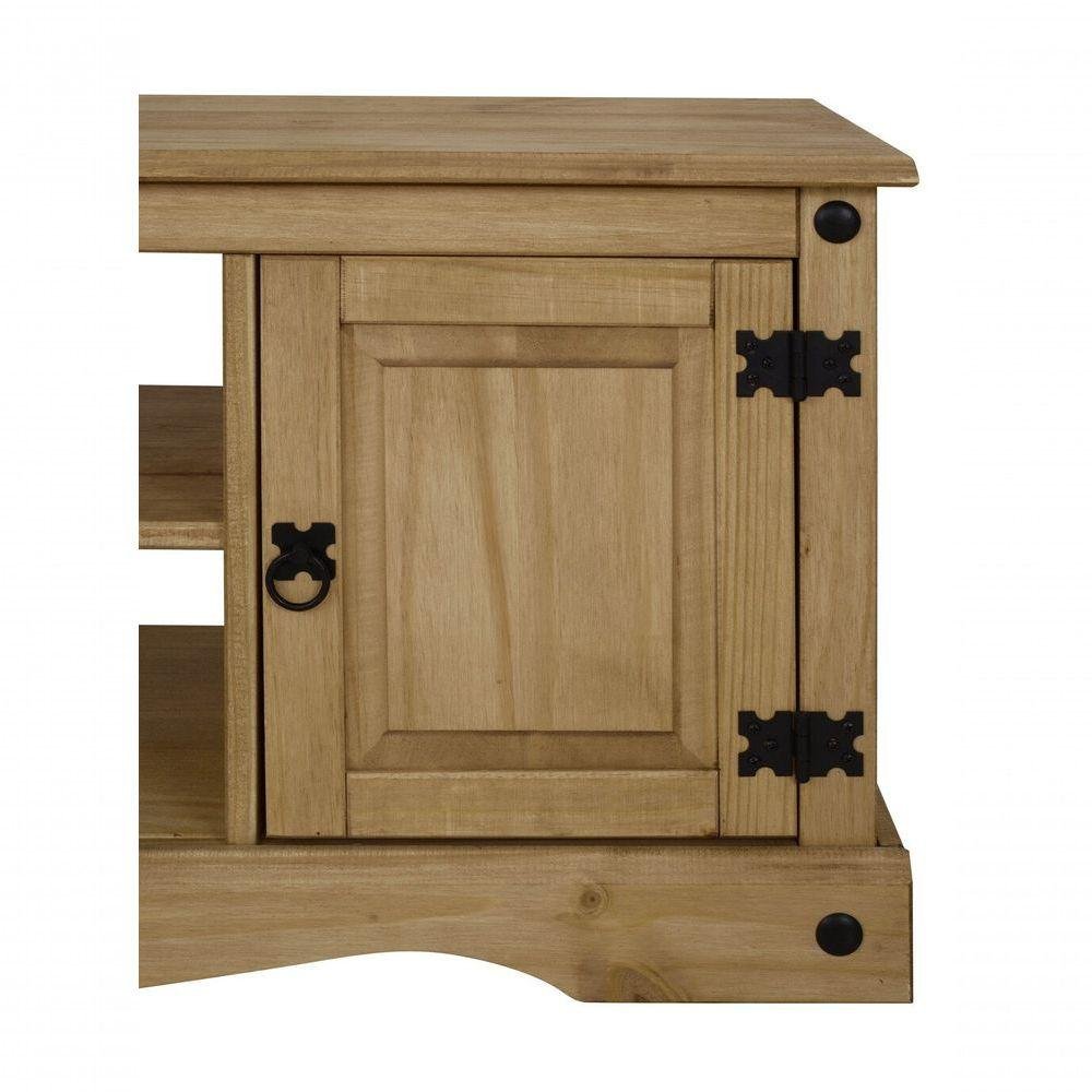 Rack Tv 2 Portas 1 Prateleira em Madeira de Pinus em Cera Cera Classic ...