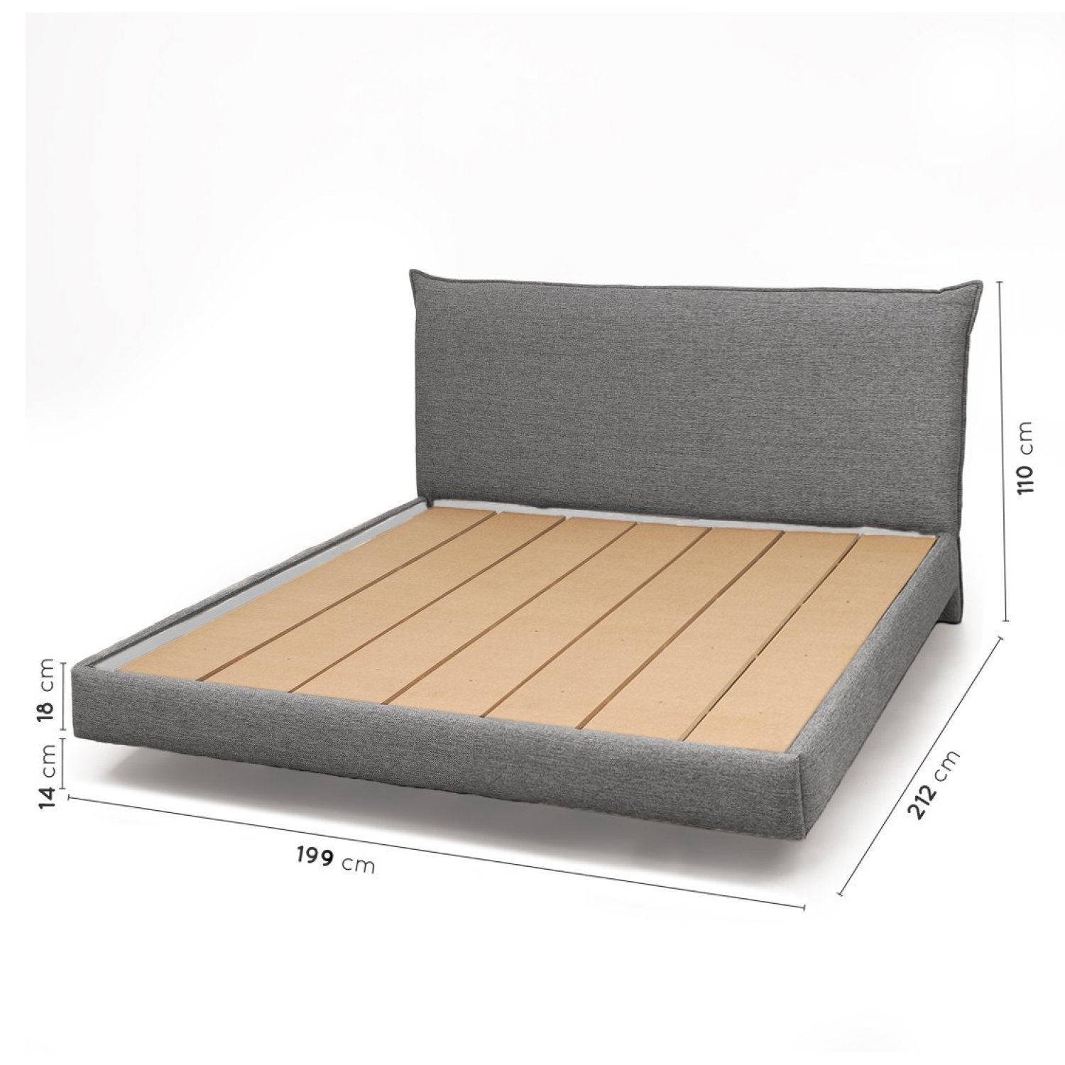 Cama King Boreal Flutuante CabeCasa MadeiraMadeira | MadeiraMadeira