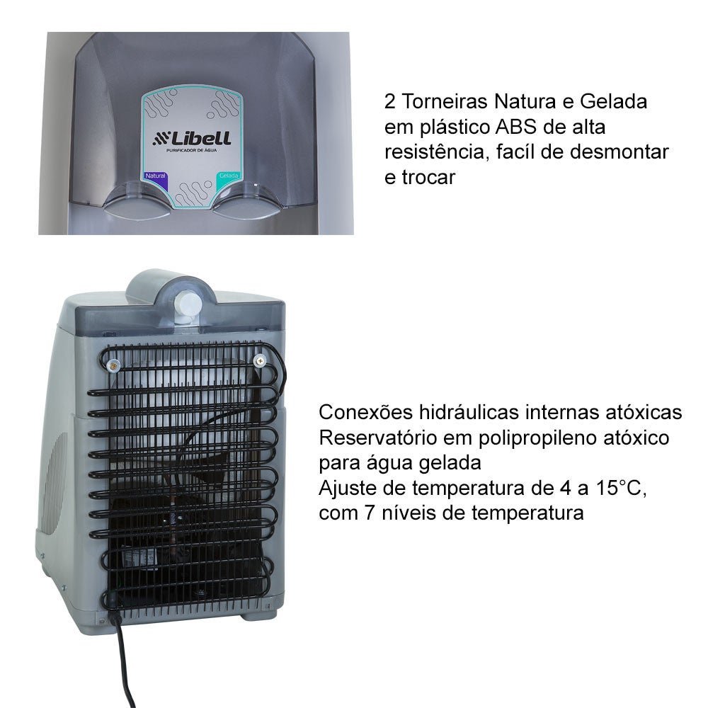 Purificador de Água com Compressor Acquaflex Libell | MadeiraMadeira
