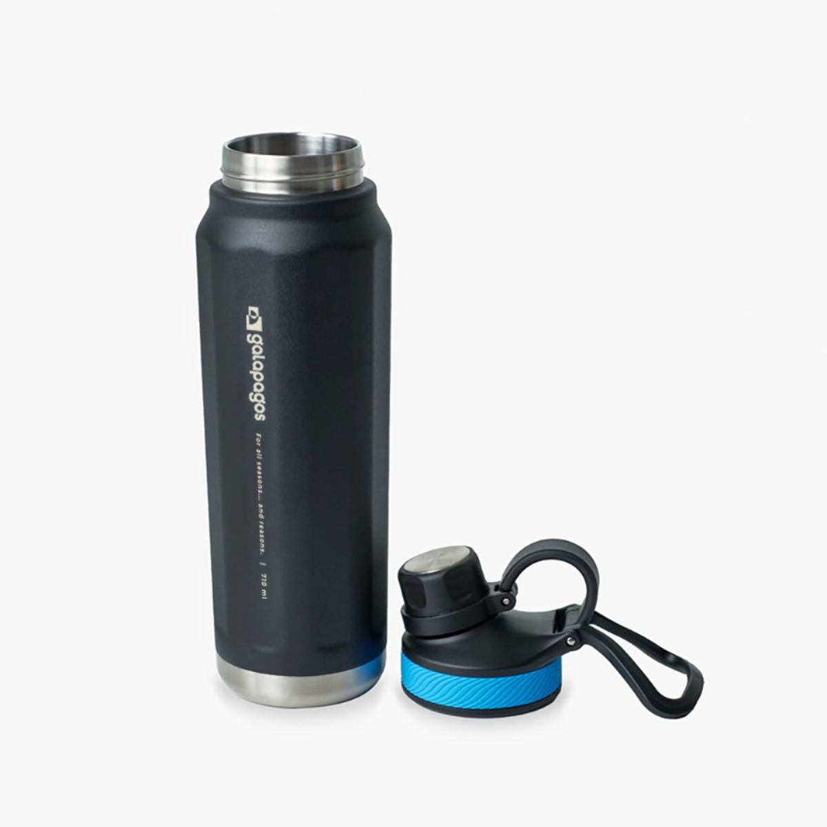 Garrafa Térmica Galapagos Cascade 710ml Preto Academia | MadeiraMadeira