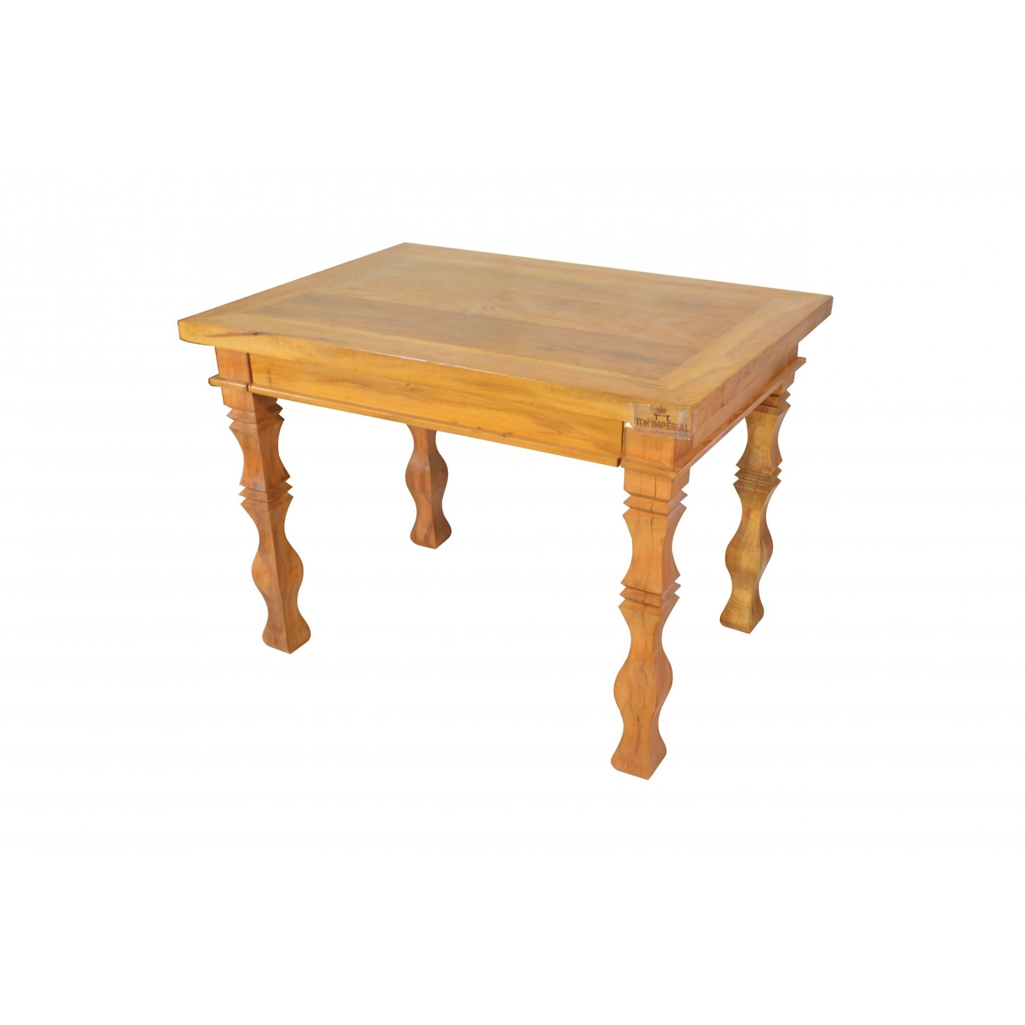 Mesa Castilho 110x80cm Madeira Rústica Peroba Rosa | MadeiraMadeira