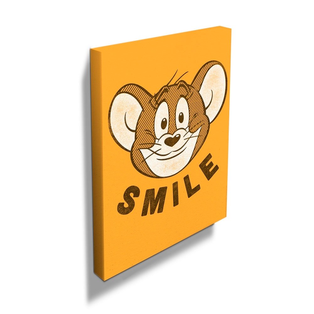 Quadro Tela HB Tom And Jerry Mouse Smile | MadeiraMadeira