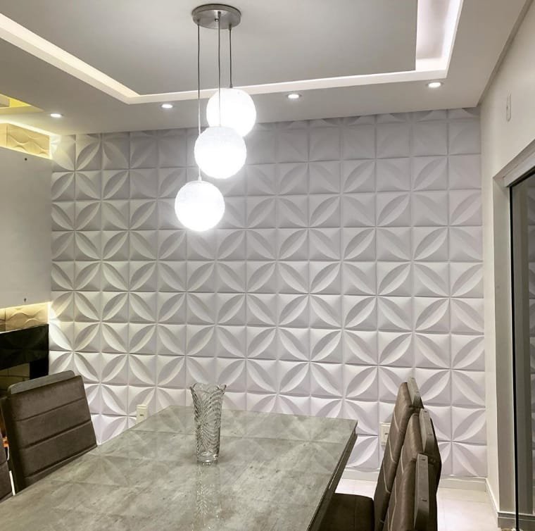 Revestimento Pvc Placas 3d de parede 34 unid Transforme sua Casa ...