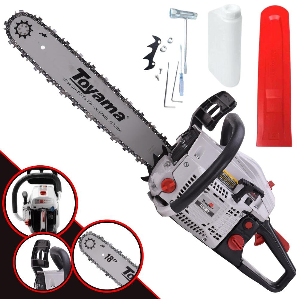 Motosserra Tcs58h Toyama 55cc 3,2hp Sabre 18’’ Robusta e Resistente de Alto Desempenho ...