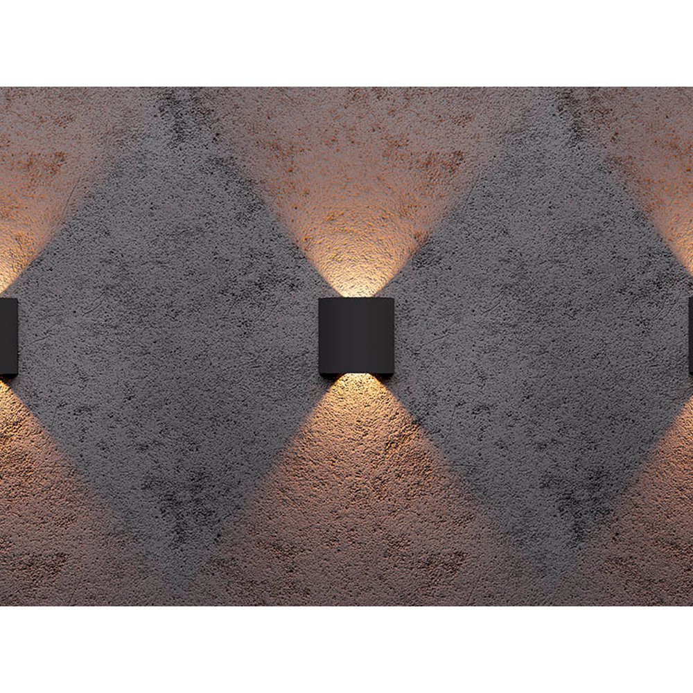 Arandela LED Lyra 3W 3000K Preto Taschibra | MadeiraMadeira