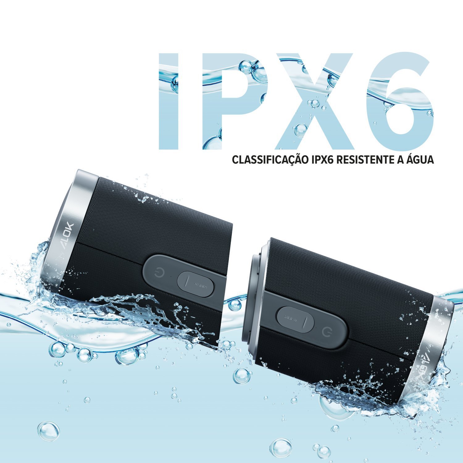Caixa de Som Waaw by Alok US 200sb DUO Via Bluetooth Speaker 14 Horas ...