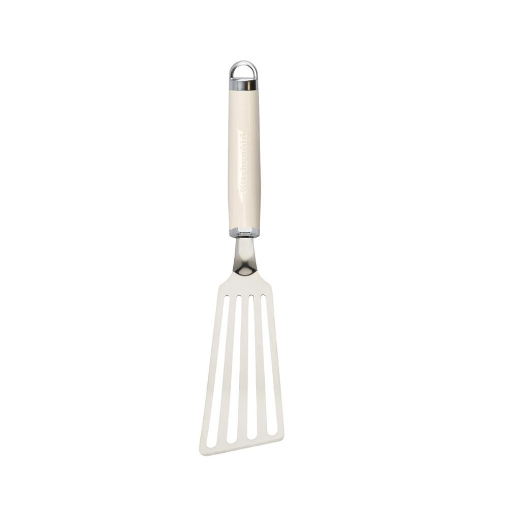 Espátula Perfurada Flexível 33cm em Inox Creme Kitchenaid | MadeiraMadeira