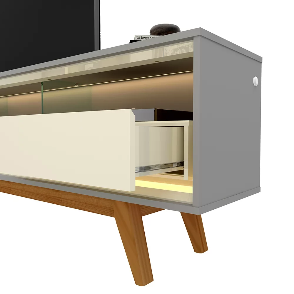 Rack para TV até 75 Polegadas com LED com Pés Requinte 212cm Gelius ...