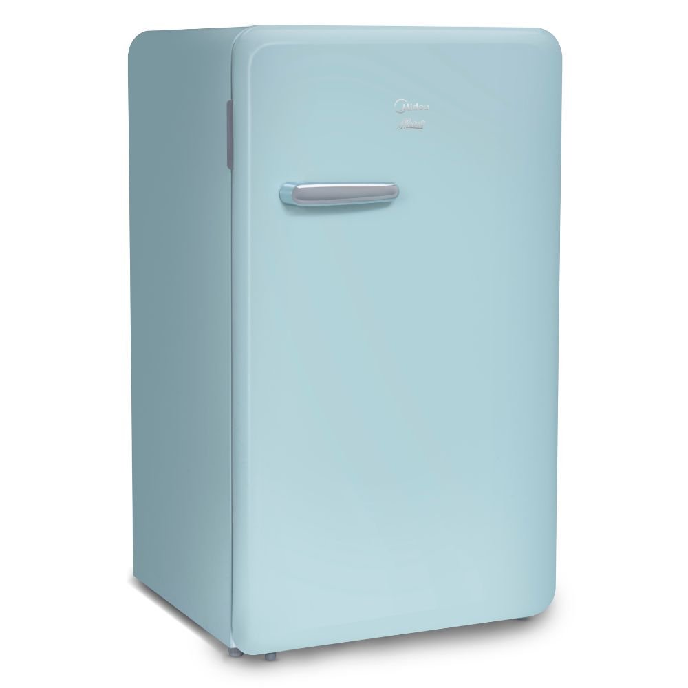 Frigobar Retrô Midea Azul Jade 95 Litros MRV10A1 127V | MadeiraMadeira