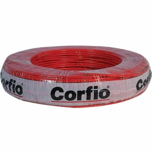 Fio Rígido 750V 4,00mm Vermelho Rolo 100Mts - Corfio | MadeiraMadeira