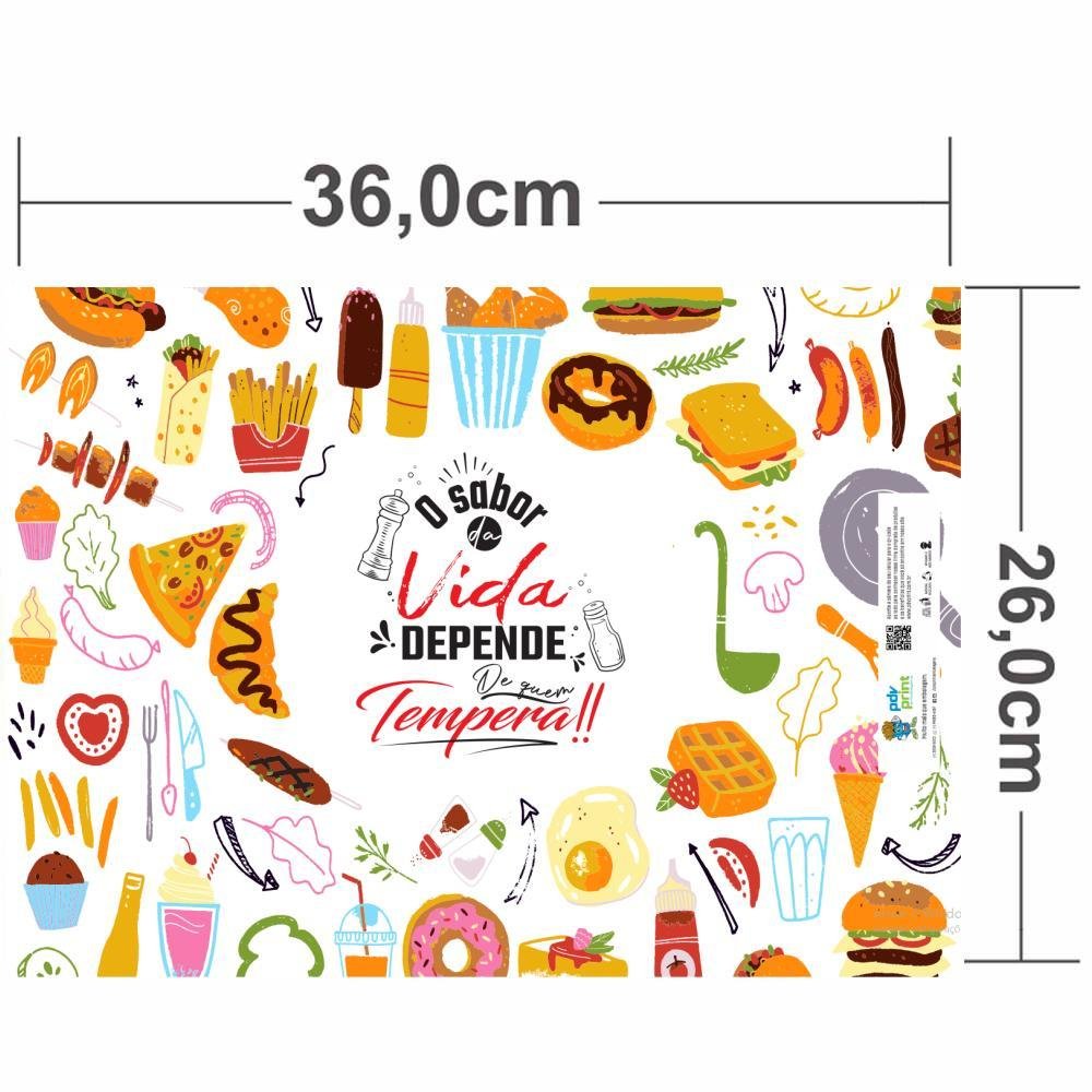 Jogo Americano Papel Bandeja Impresso Estampado 300 Un | MadeiraMadeira