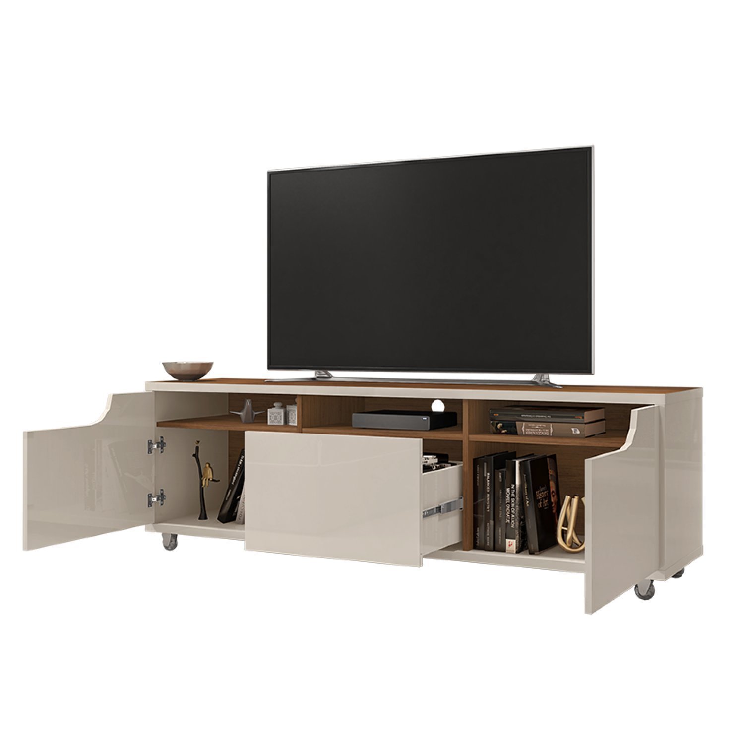 Rack Para TV até 60 Polegadas 1 Gaveta Interna New Jersey Casa D ...