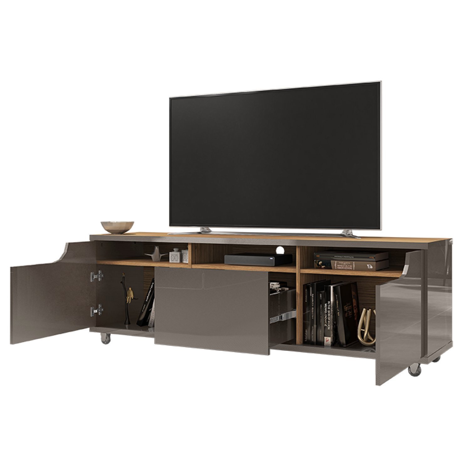 Rack Para TV até 60 Polegadas 1 Gaveta Interna New Jersey Casa D ...