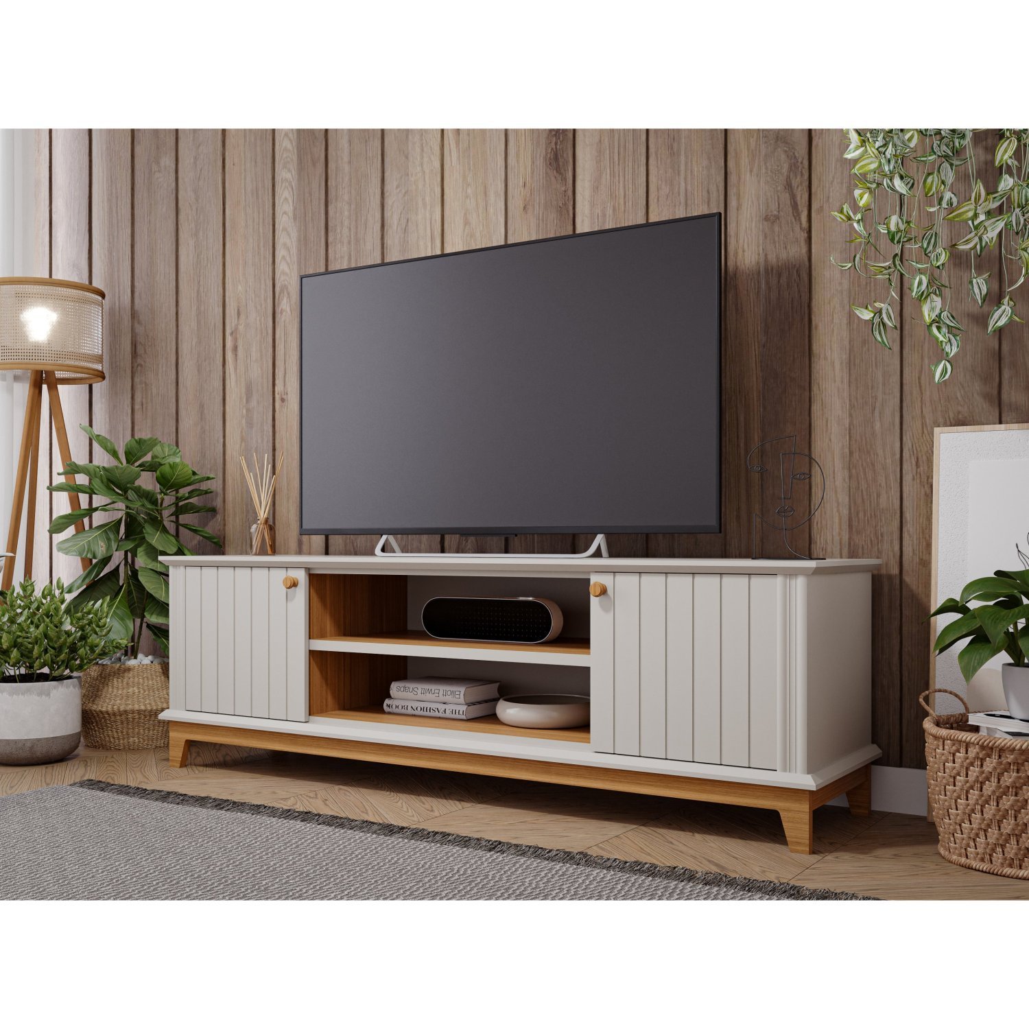 Rack para TV até 60 Polegadas 2 Portas Porto Yescasa | MadeiraMadeira