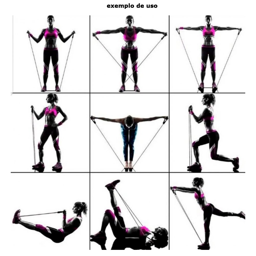 Elastico treino Academia Exercicio Extensor Kit Band Em casa Malhar ...