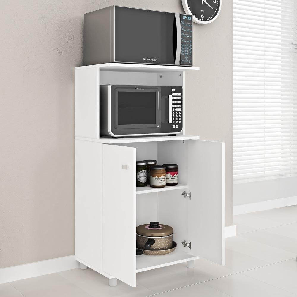 Balcão Multiuso para Forno e Microondas com 2 Portas Multimóveis ...