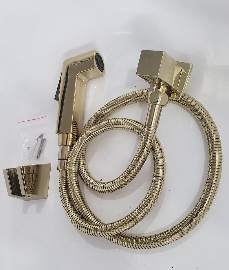 Ducha Higienica com Registro -Dourada Gold WJ-1072-1C | MadeiraMadeira