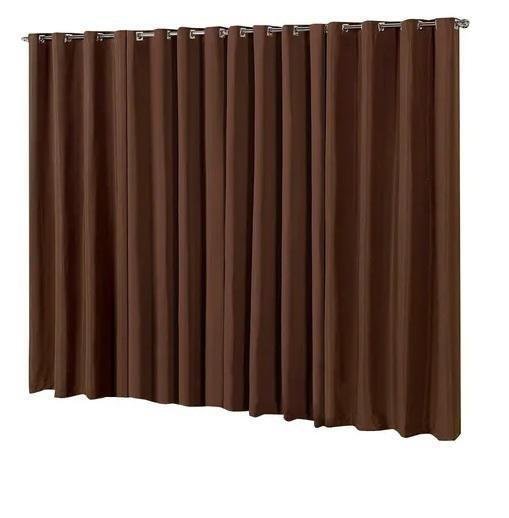 Cortina Blackout 3 M Marrom Ilhós Cromado - Beatriz Enxovais ...