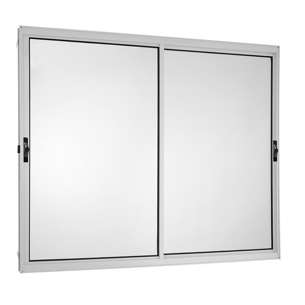 Janela Correr 2 Folhas Móveis 1,20x1,20 (comp.x Larg.) Alumínio Branca Esquadrisul | MadeiraMadeira