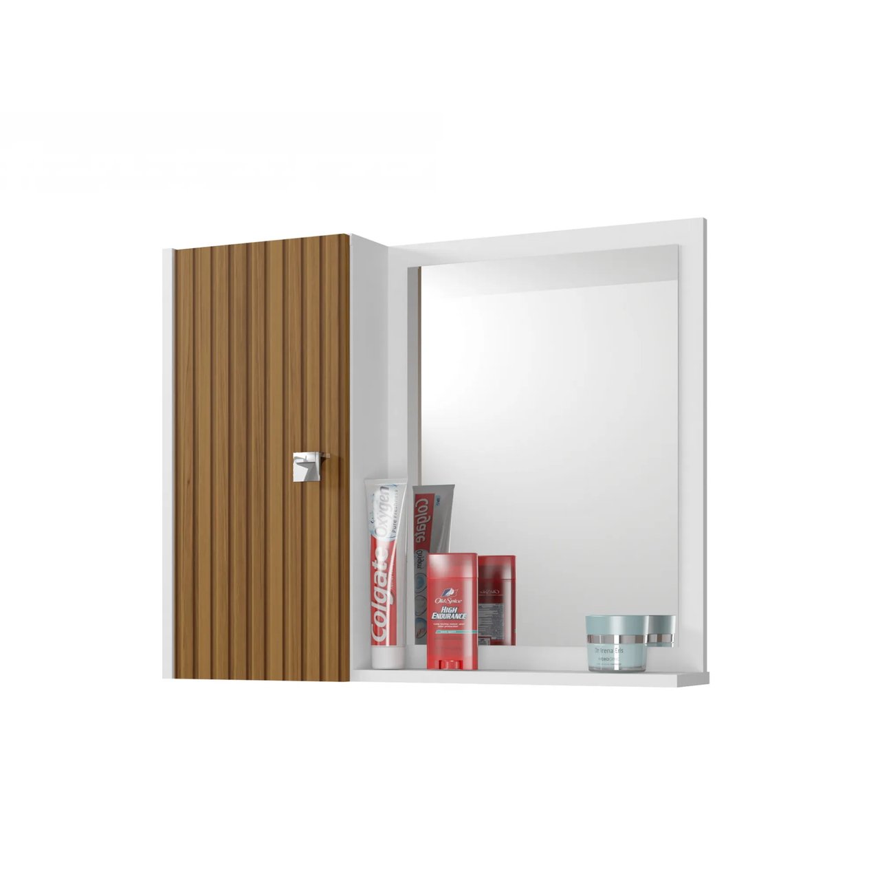 Gabinete para Pia de Coluna Mark com Genova Ripado | MadeiraMadeira