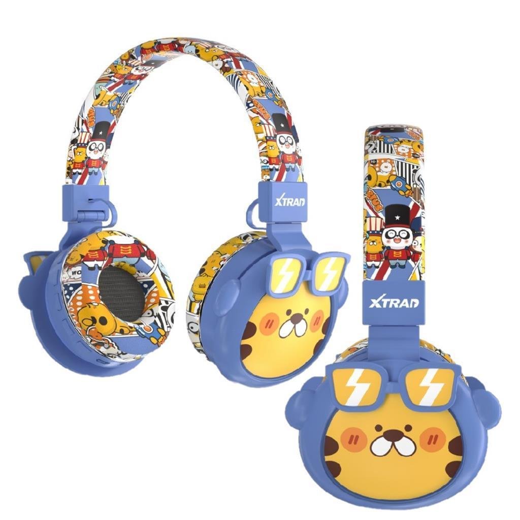 Fone de Ouvido Infantil Tigre Bluetooth 5.3 Limitador Volume ...