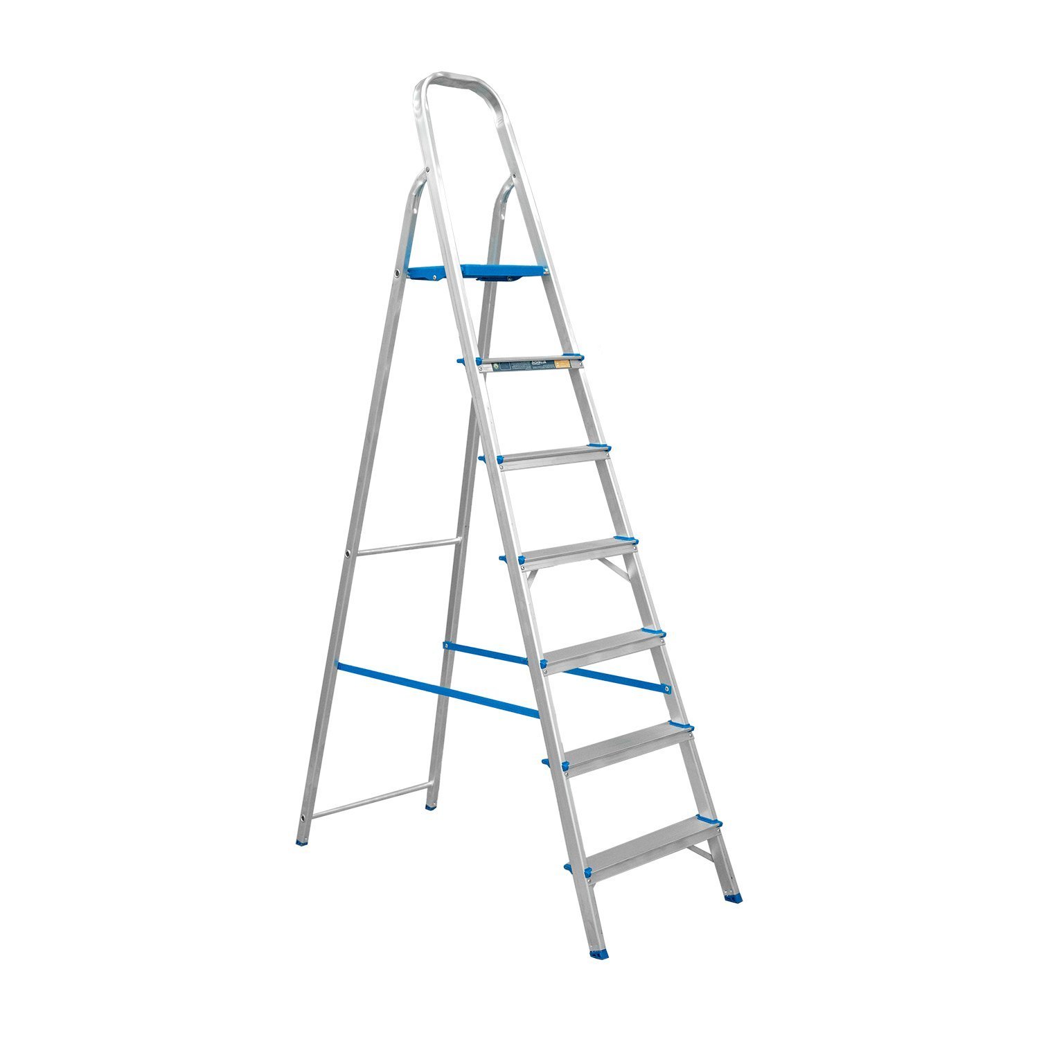 Escada Dobravel 7 Degraus em Aluminio Alumasa | MadeiraMadeira