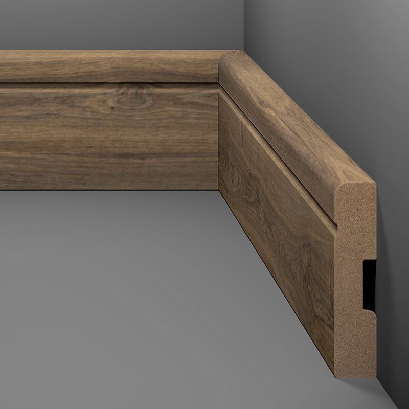 Rodapé de mdf Eucafloor Cor 22 7cm x 12mm x 2,4m | MadeiraMadeira