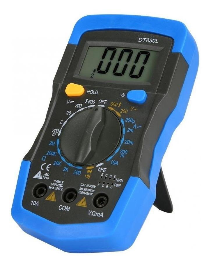 Multímetro Digital Profissional Portátil Visor C/ Iluminação ...