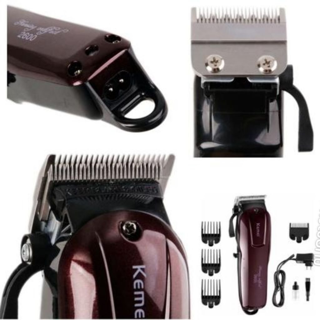 Kit Kemei 2600 Maq Corte Cabelo Acab 3202 Shaver 1102 Profissional ...