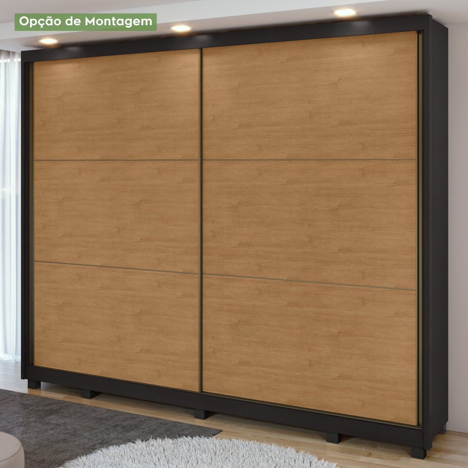 Guarda Roupa Flex 2 Portas de Correr 6 Gavetas 237x269cm Toronto Plus ...